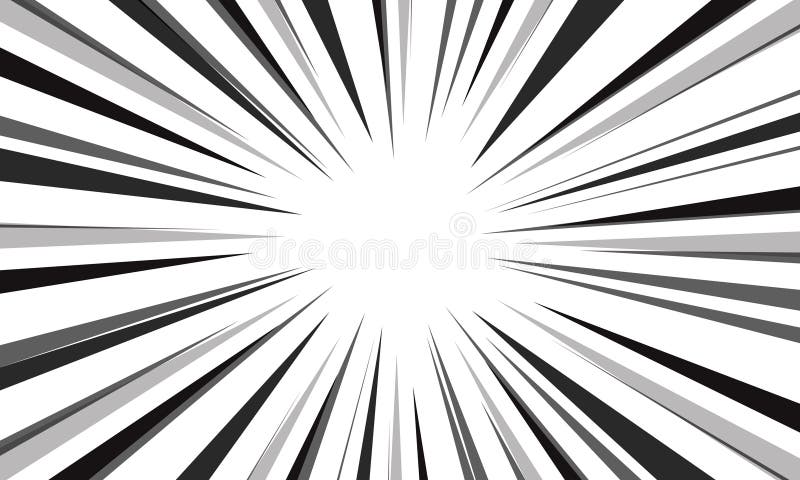 Comic Anime Radial Effect Background. Manga Explosion, Motion or ...