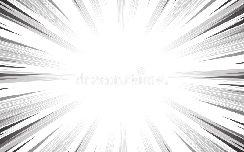 Manga Speed Burst Frame. Radial Anime Speed Lines. Crash Zoom Effect ...