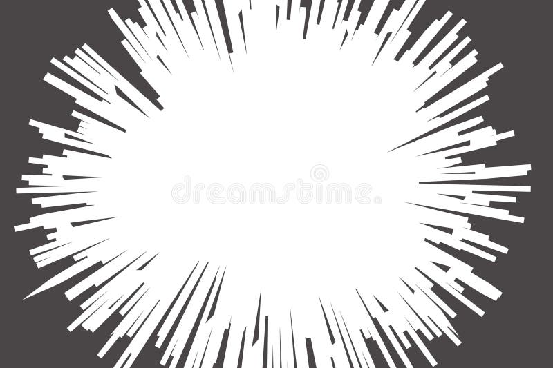 Manga Speed Lines Effect. Anime Comic Radial Burst Background. Light ...