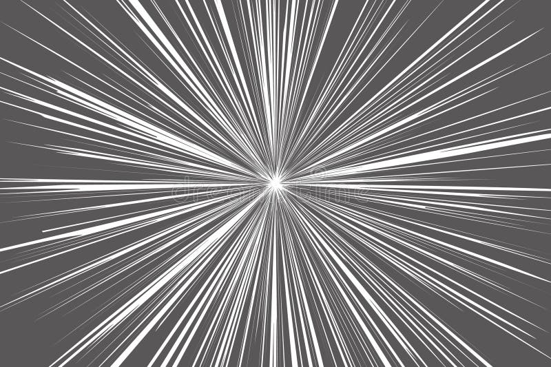 Manga Speed Lines Effect. Anime Comic Radial Burst Background. Light ...