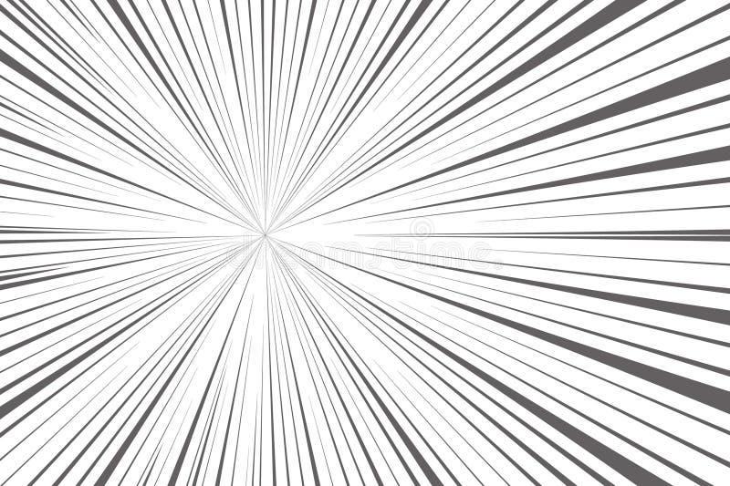 Manga Speed Lines Effect. Anime Comic Radial Burst Background. Light ...