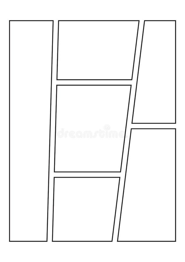 Manga Storyboard Layout Template Stock Vector - Illustration of idea ...