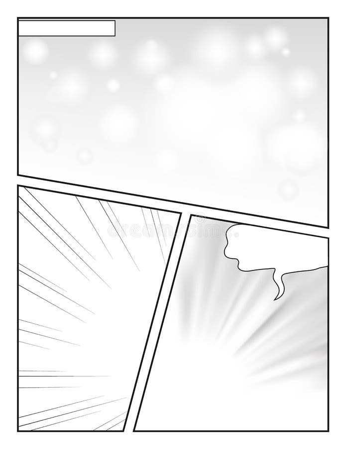 Manga Style Page Layout. Manga Storyboard Layout Template for Drawing ...