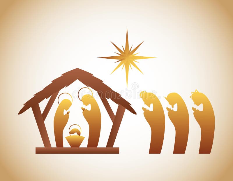 Manger design stock vector. Illustration of christianity - 46222491