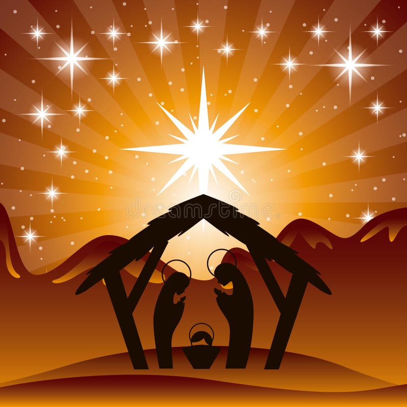 Manger design stock vector. Illustration of gospel, born - 46222610