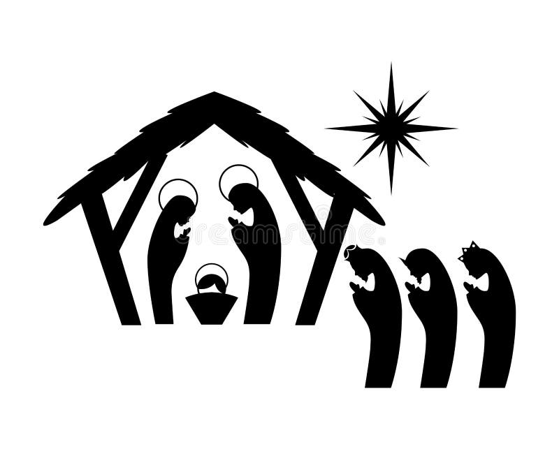 Manger design stock vector. Illustration of biblical - 46222590