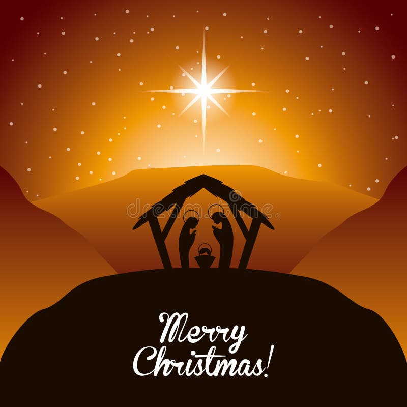 Manger design stock vector. Illustration of mary, manger - 46222594