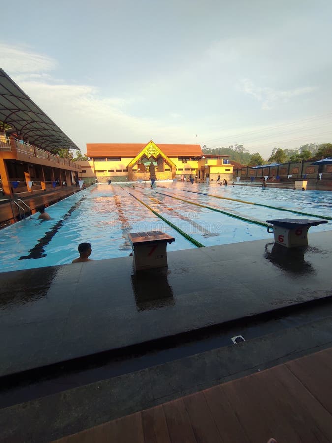 Mangli Swimming Pool, One of the Favorite Pools in Wonosobo Stock Image ...