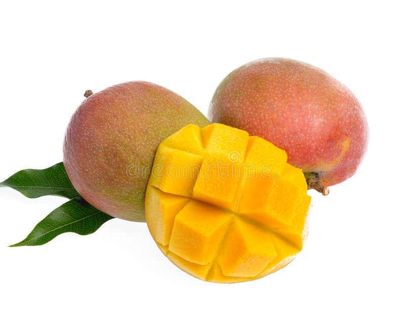 Mango Amarillo Aislado En El Fondo Blanco Foto de archivo - Imagen de ...