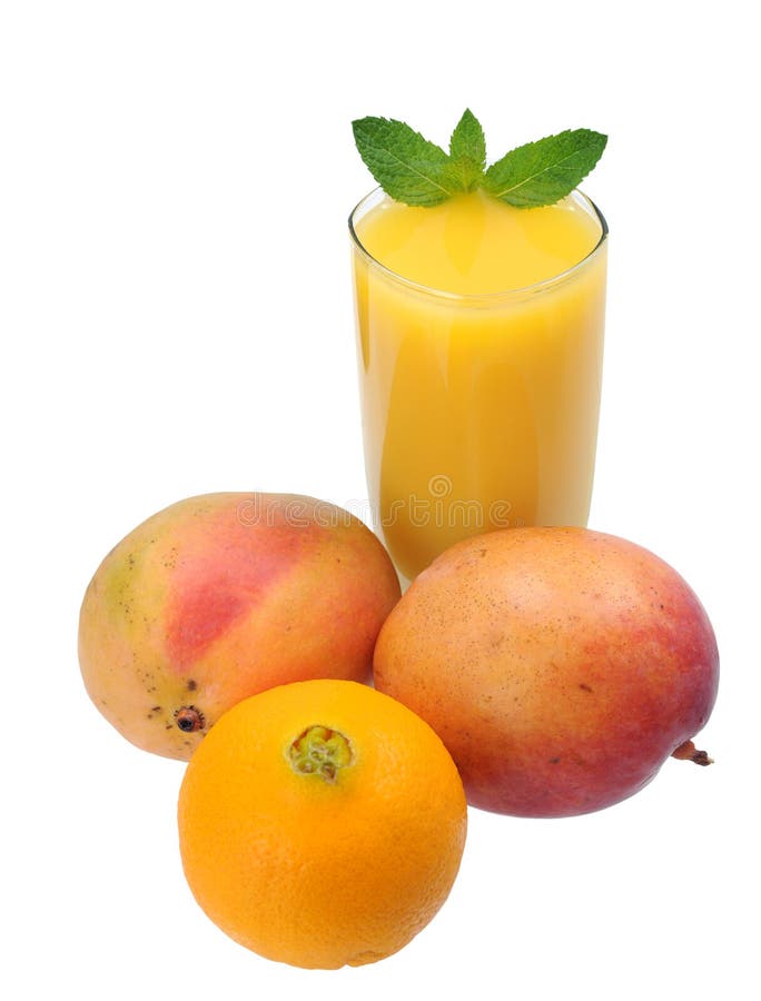 Naranja, Mango, Manzana Y Kiwi En Fondo Gris Foto de archivo - Imagen ...