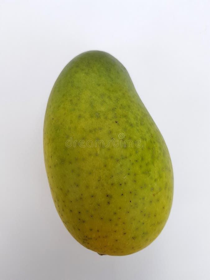 Mango with Black Spots on a White Background Stock Photo - Image of ...