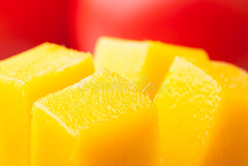 Mango chunks stock photo. Image of gourmet, healthy, yellow - 31308684