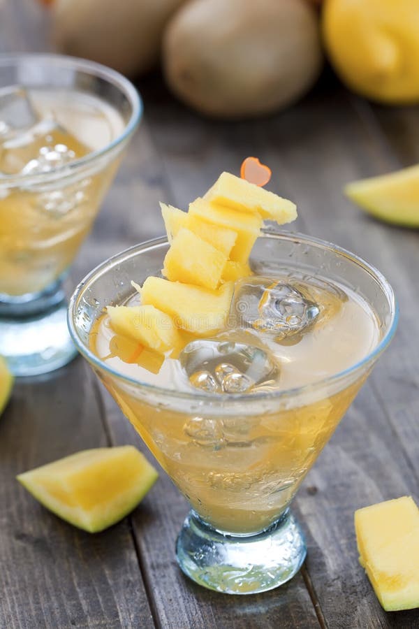 Mango cocktail stock photo. Image of chilly, glass, alcohol - 14378074