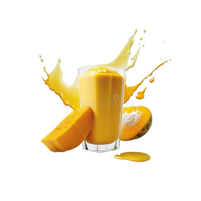 Mango Cocktail Spread with Generative AI Stock Illustration ...