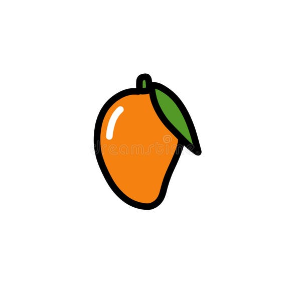 Mango Doodle Icon, Vector Color Line Illustration Stock Vector ...
