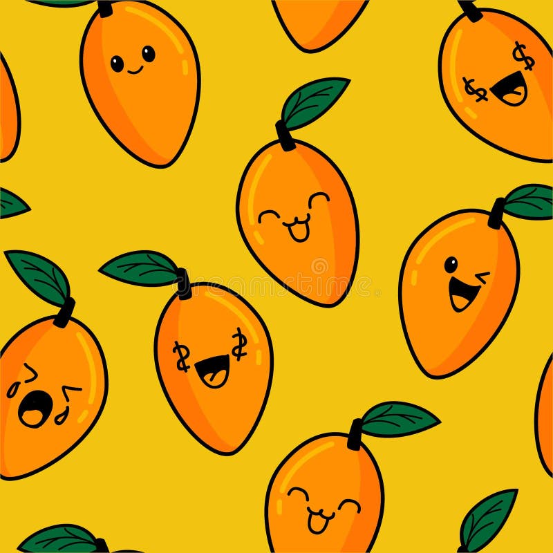 Mango Doodle Icon, Vector Illustration Stock Illustration ...