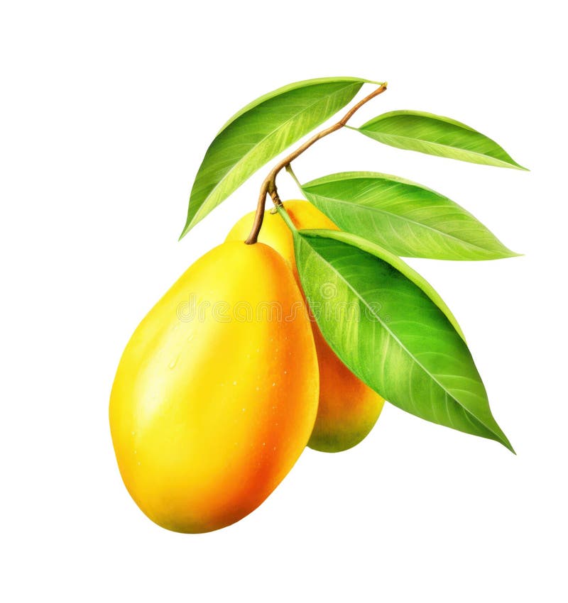 Mango Drawing on a Transparent Background in PNG Format, Great for Use ...