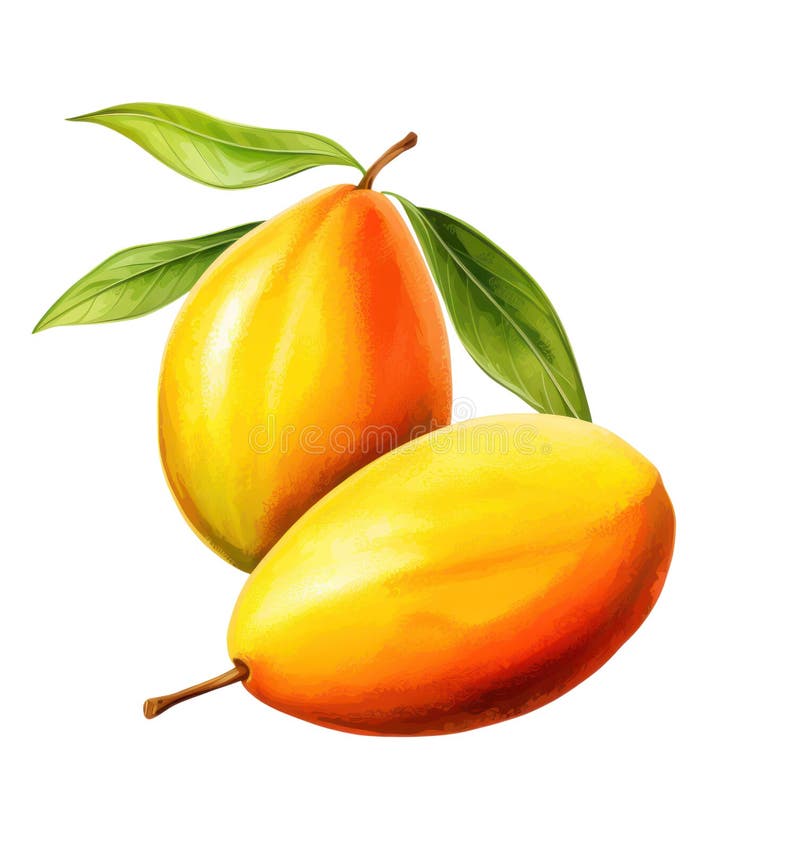 Mango Drawing on a Transparent Background in PNG Format, Great for Use ...