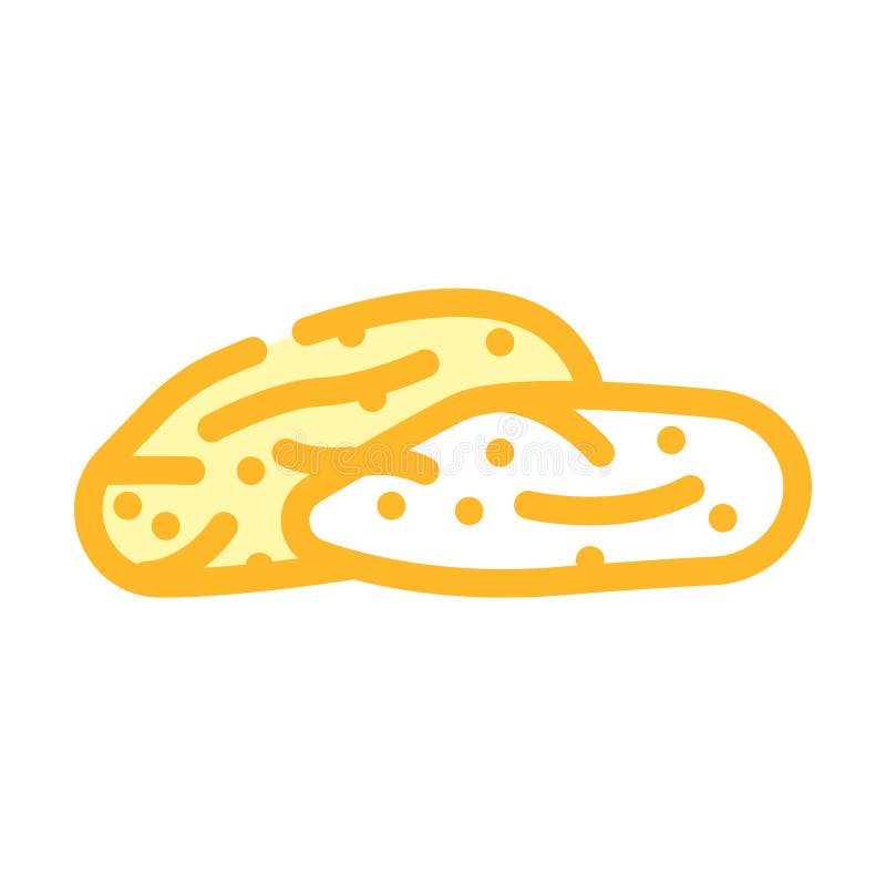 Mango Dried Fruit Color Icon Vector Illustration Stock Illustration ...