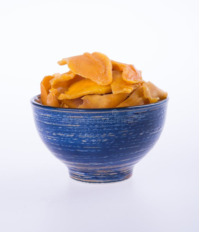 Mango Dry in Bowl or Dried Mango Slices. Stock Photo - Image of ...