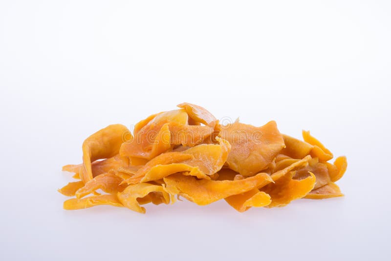 Mango Dry or Dried Mango Slices on Background. Stock Image - Image of ...
