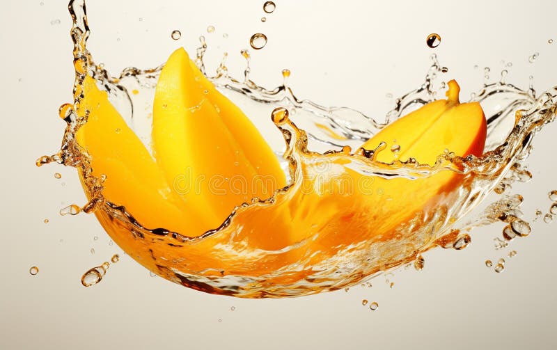 Mango Falling Transparent Background Stock Image - Image of nature ...