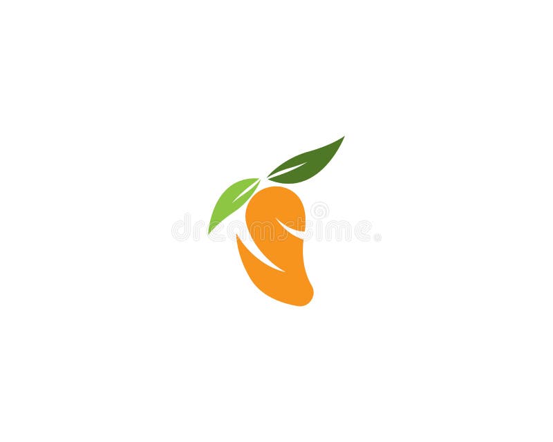 Mango Flat Image Logo Vector Template Illustration Design Stock ...