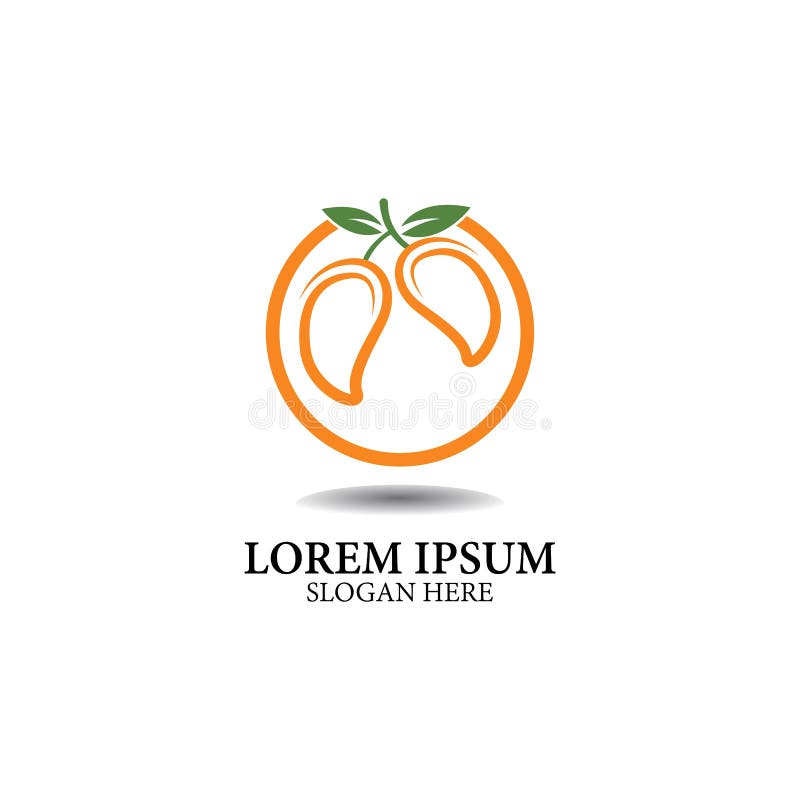 Mango Flat Image Logo Vector Template Illustration Design. Stock ...