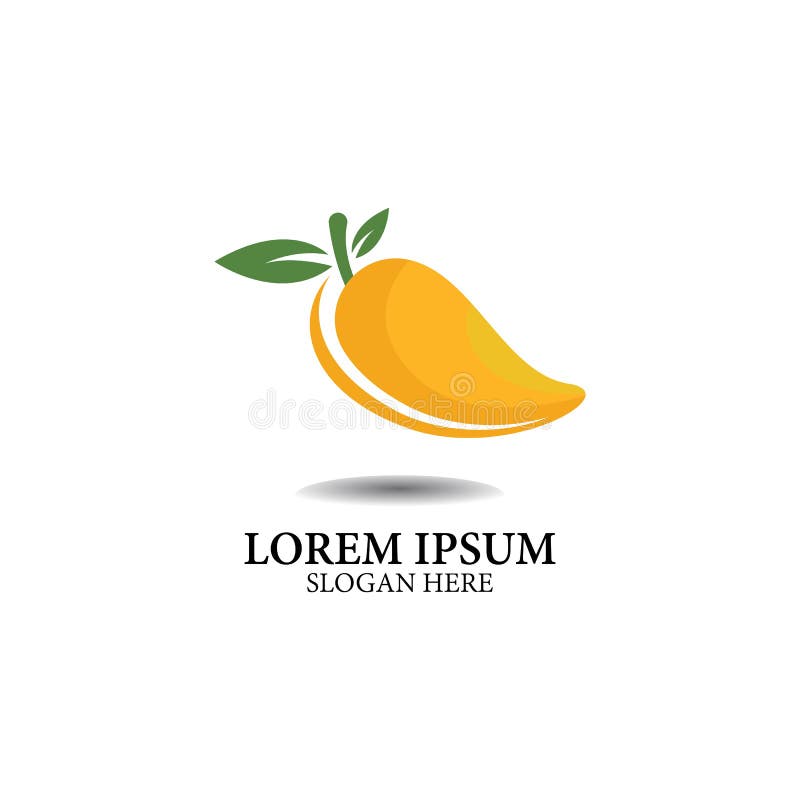 Mango Flat Image Logo Vector Template Illustration Design. Stock Vector ...
