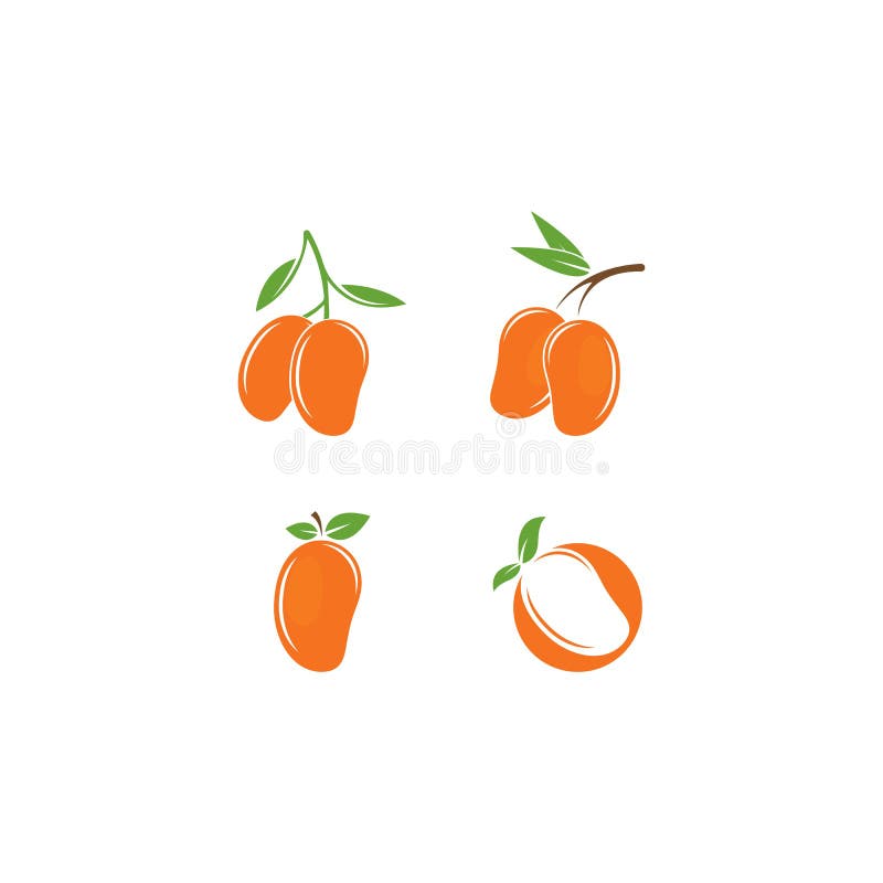 Mango in Flat Style. Mango Vector Logo Stock Vector - Illustration of ... Mango in Flat Style. Mango Vector Logo Stock Vector - Illustration of ...