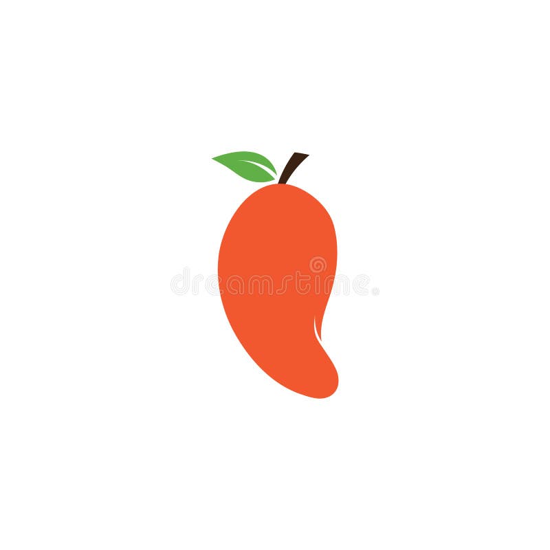 Mango in Flat Style. Mango Vector Logo Stock Vector - Illustration of ... Mango in Flat Style. Mango Vector Logo Stock Vector - Illustration of ...