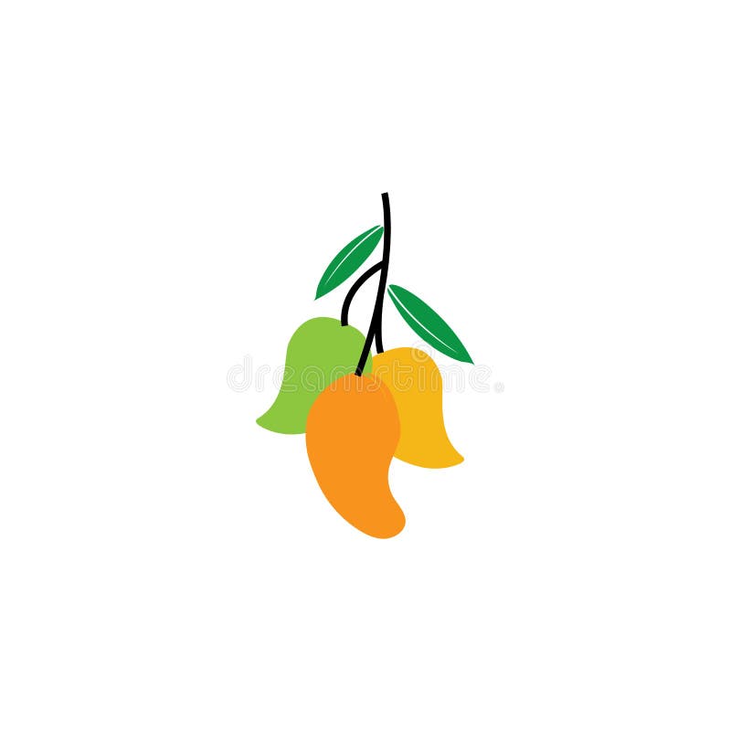 Mango in Flat Style. Mango Vector Logo Stock Vector - Illustration of ... Mango in Flat Style. Mango Vector Logo Stock Vector - Illustration of ...