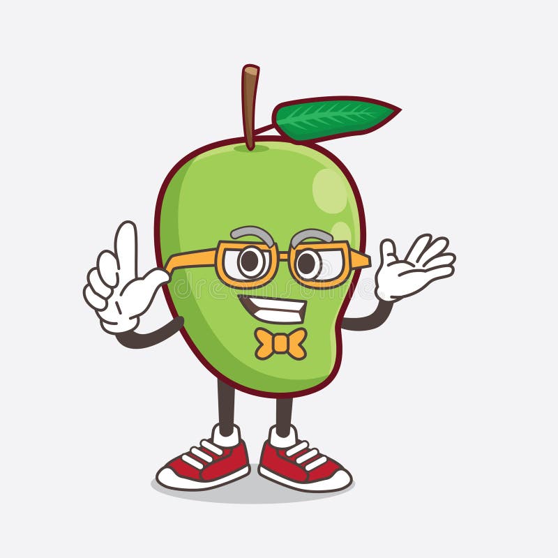 Mango Fruit Cartoon Mascot Character Playing a Guitar Stock Vector ...