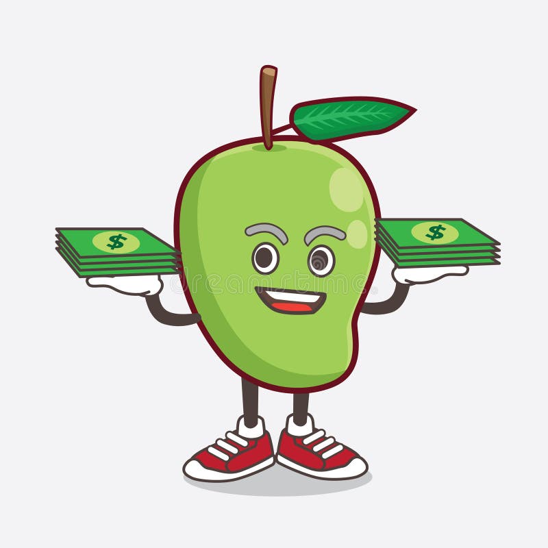 Mango fruit cartoon stock vector. Illustration of face - 40003313