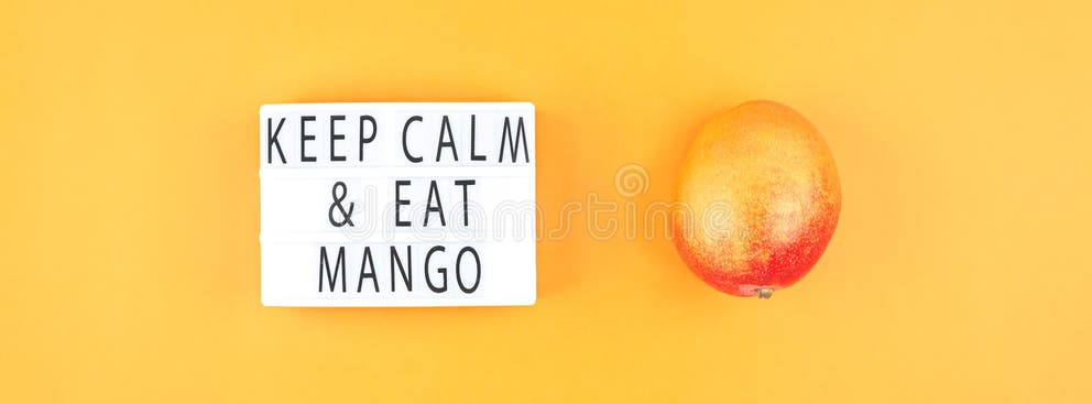 Mango Fruit in Creative Composition Stock Image - Image of abstract ...