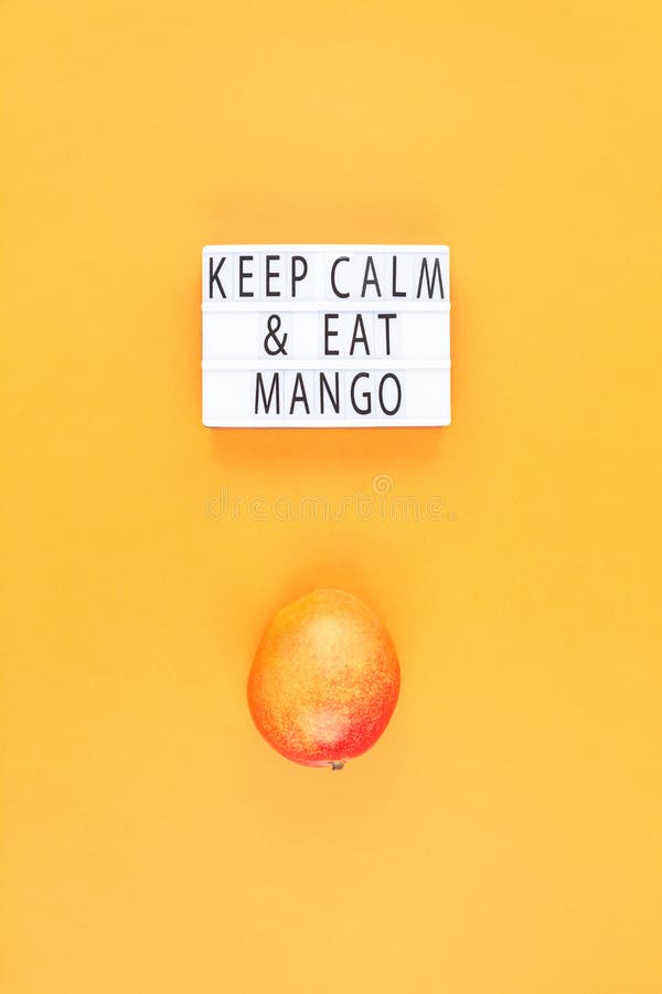 Mango Fruit in Creative Composition Stock Image - Image of colorful ...