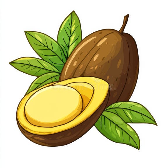 Mango Fruit Depicted Alone on a Transparent Background, Produced by ...