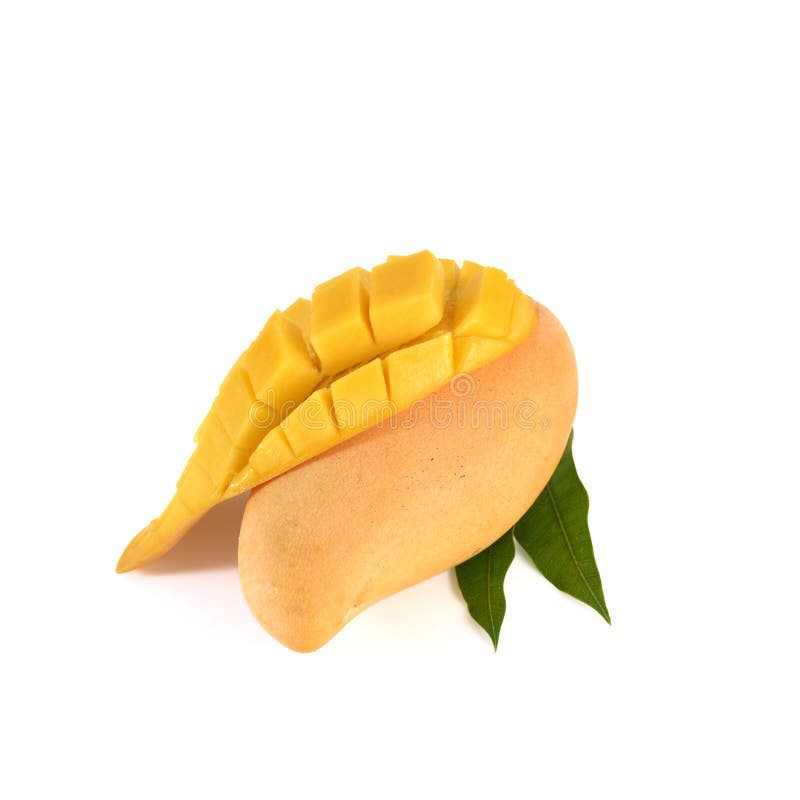 Mango Fruit Isolated on White Background Stock Image - Image of healthy ...