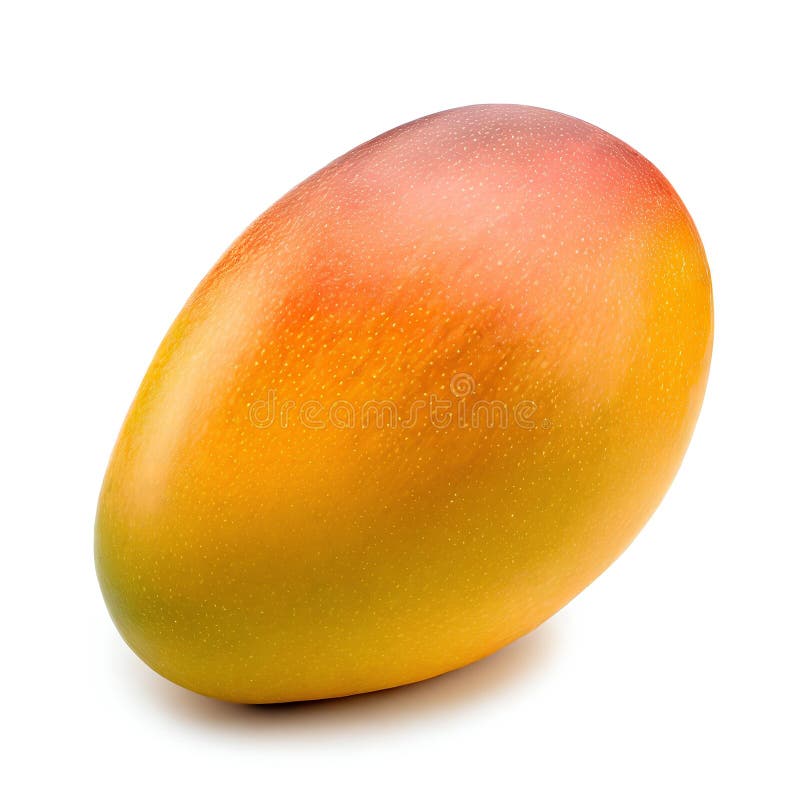 Mango Fruit Isolated on a White Background with Empty Space Around it ...