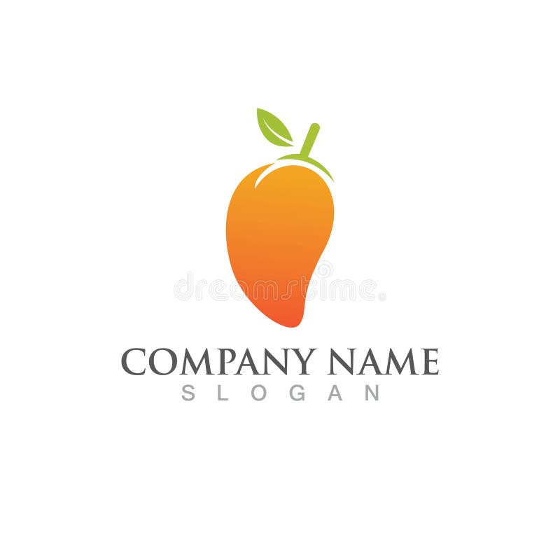 Mango Fruit Logo and Symbol Vector App Stock Vector - Illustration of ...