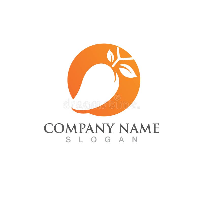 Mango Fruit Logo and Symbol Vector App Stock Vector - Illustration of ...