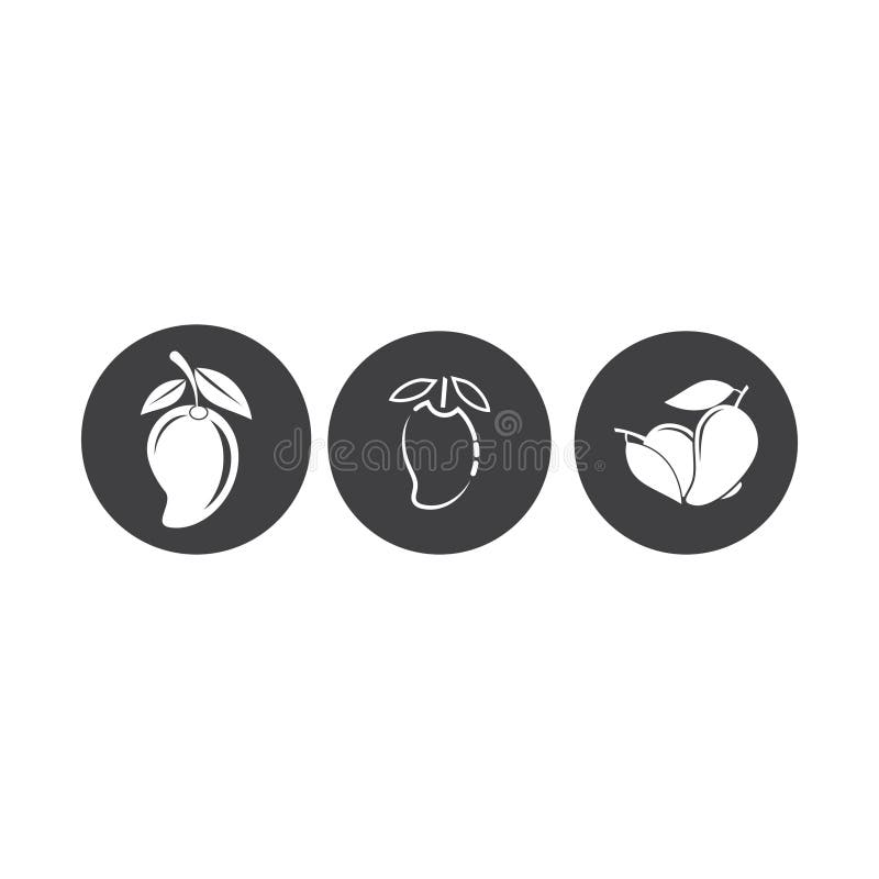Mango Fruit Logo Vector and Symbol Design Stock Vector - Illustration ...