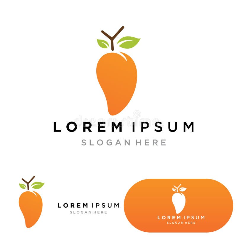 Mango Fruits Logo and Symbols App Icons Template Stock Vector ...