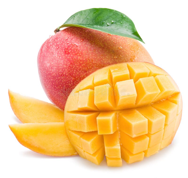 Mango Fruits With Water Drops. Stock Photo - Image of stone, background ...