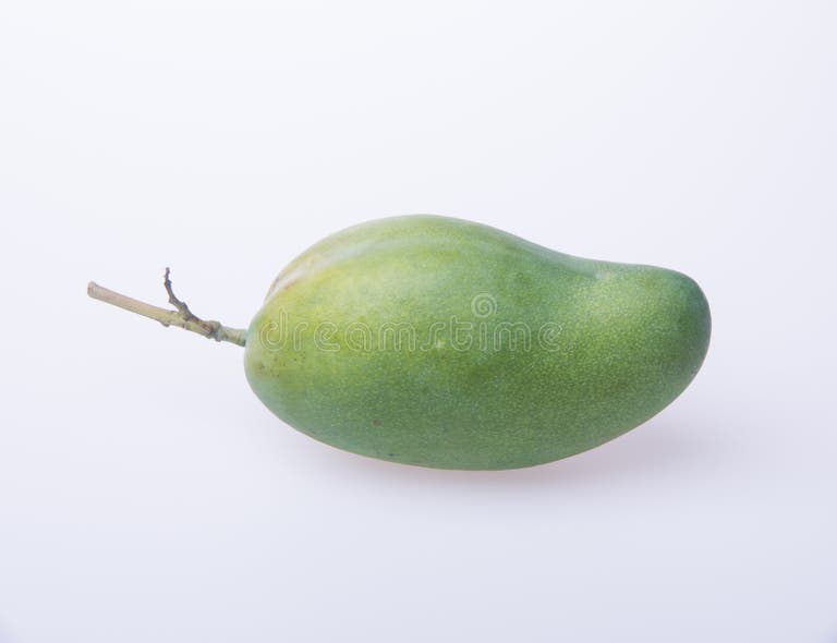 Mango or Green Mango on a Background. Stock Image - Image of background ...