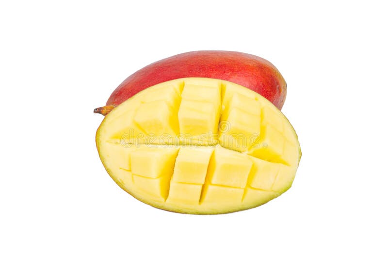 Half mango fruit stock image. Image of piece, mango - 196000989