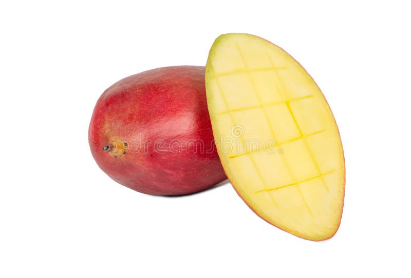 Mango with half stock image. Image of healthy, fruit - 209188645