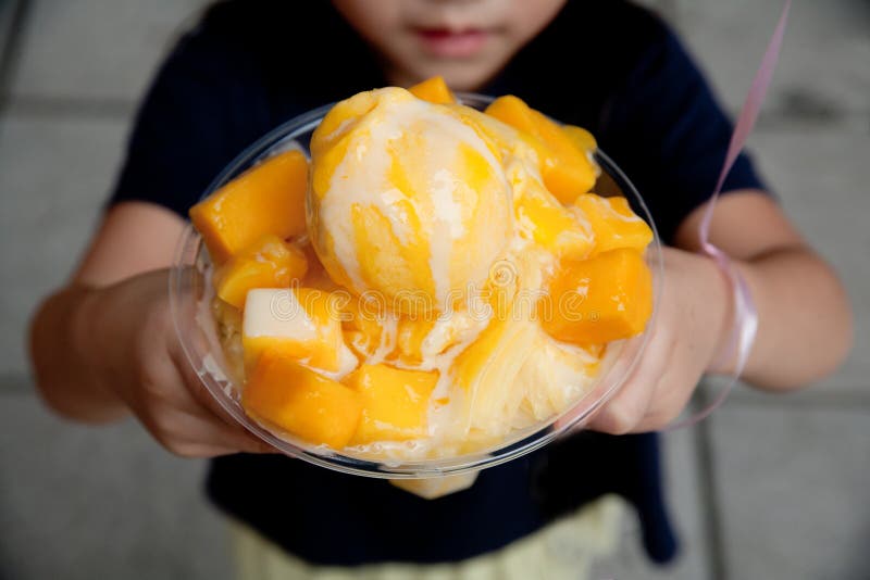 Mango ice stock photo. Image of sorbet, mango, colourful - 21718036