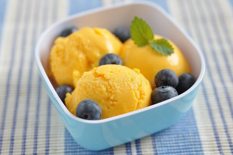 Mango Ice Cream stock image. Image of fruit, group, cool - 32902843
