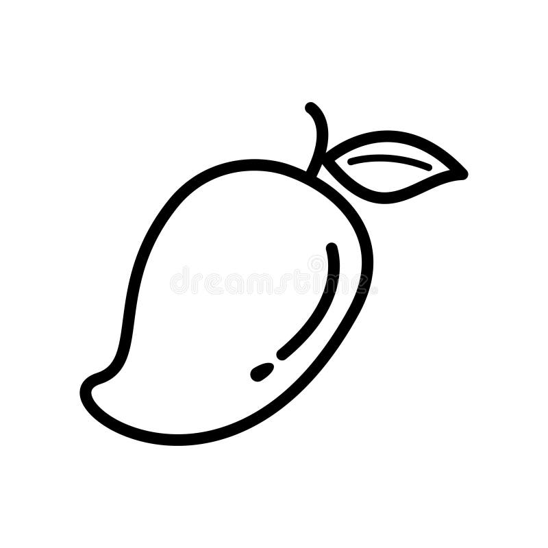 Mango Icon Vector Design Template Basic RGB Stock Vector - Illustration ...